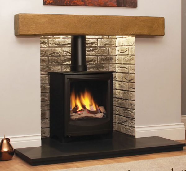 Oak Effect FIre Resistant Mantel and Beams for your Fireplace